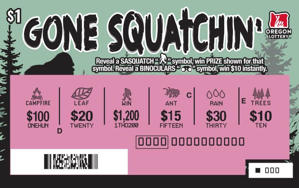 Gone Squatchin' – Lottery Scratch Tickets | Oregon Lottery