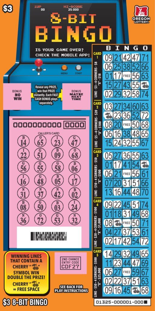 8-Bit Bingo - Lottery Scratch Tickets | Oregon Lottery