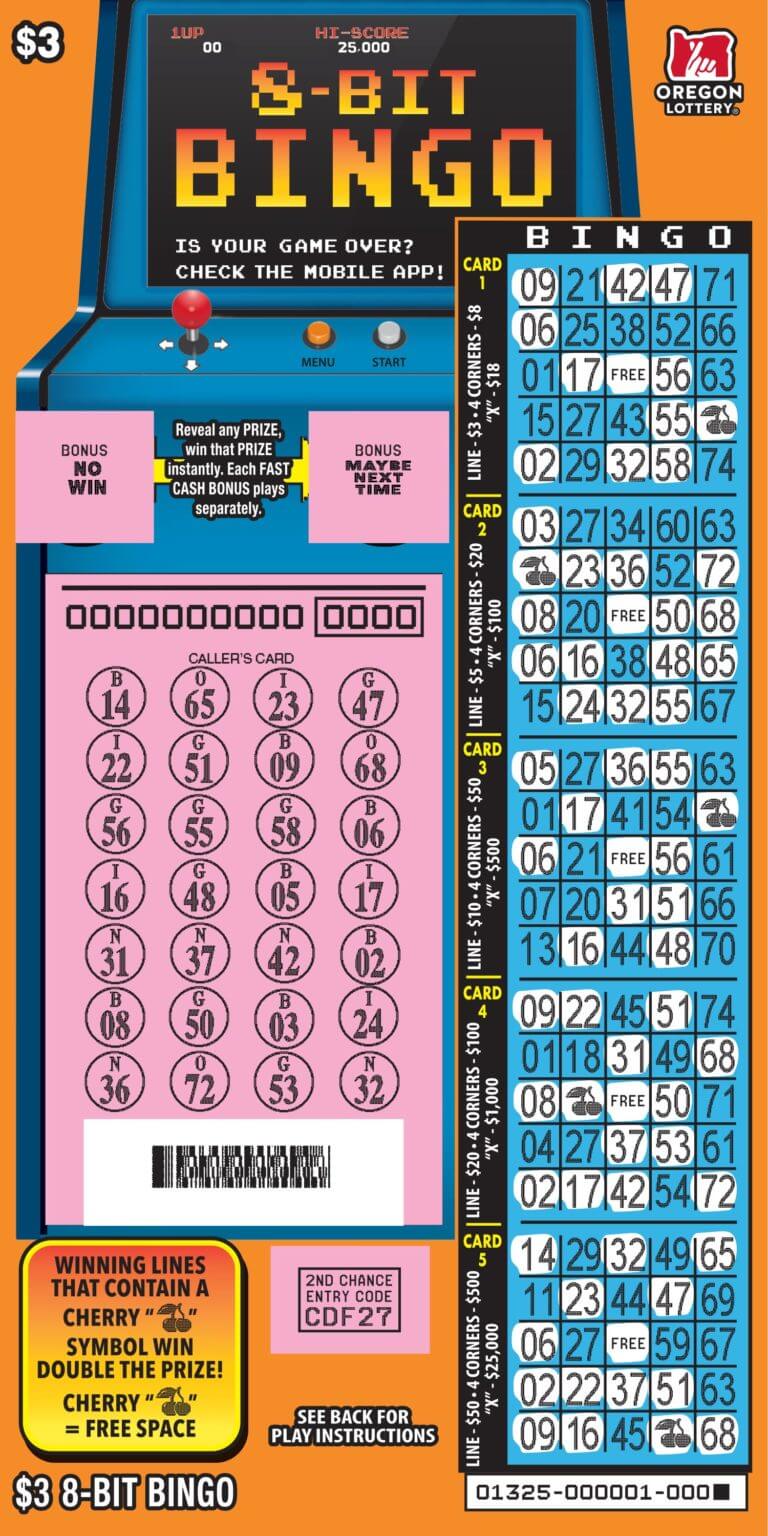 8-Bit Bingo - Lottery Scratch Tickets | Oregon Lottery
