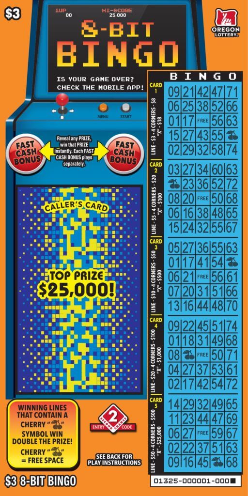 8-Bit Bingo - Lottery Scratch Tickets | Oregon Lottery