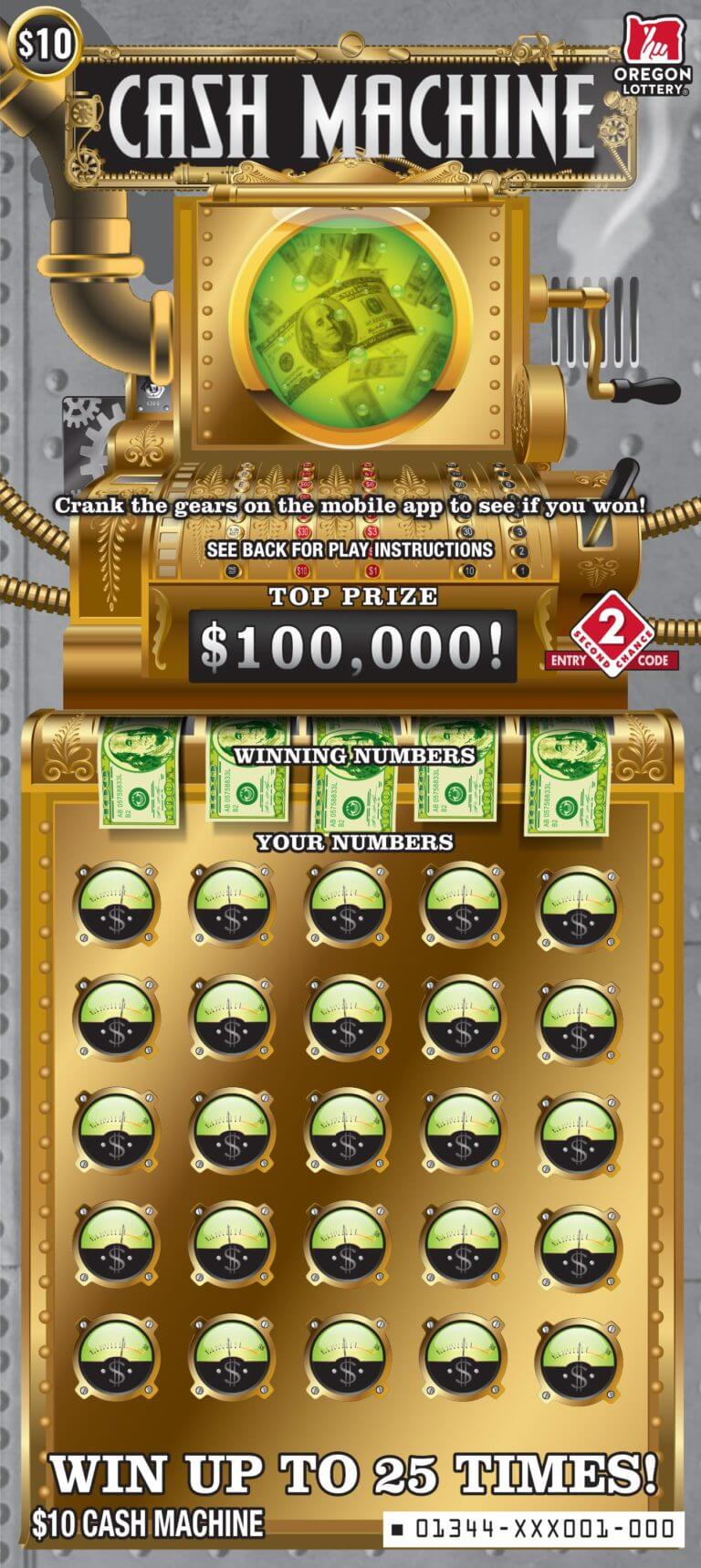 Cash Machine – Lottery Scratch Tickets | Oregon Lottery