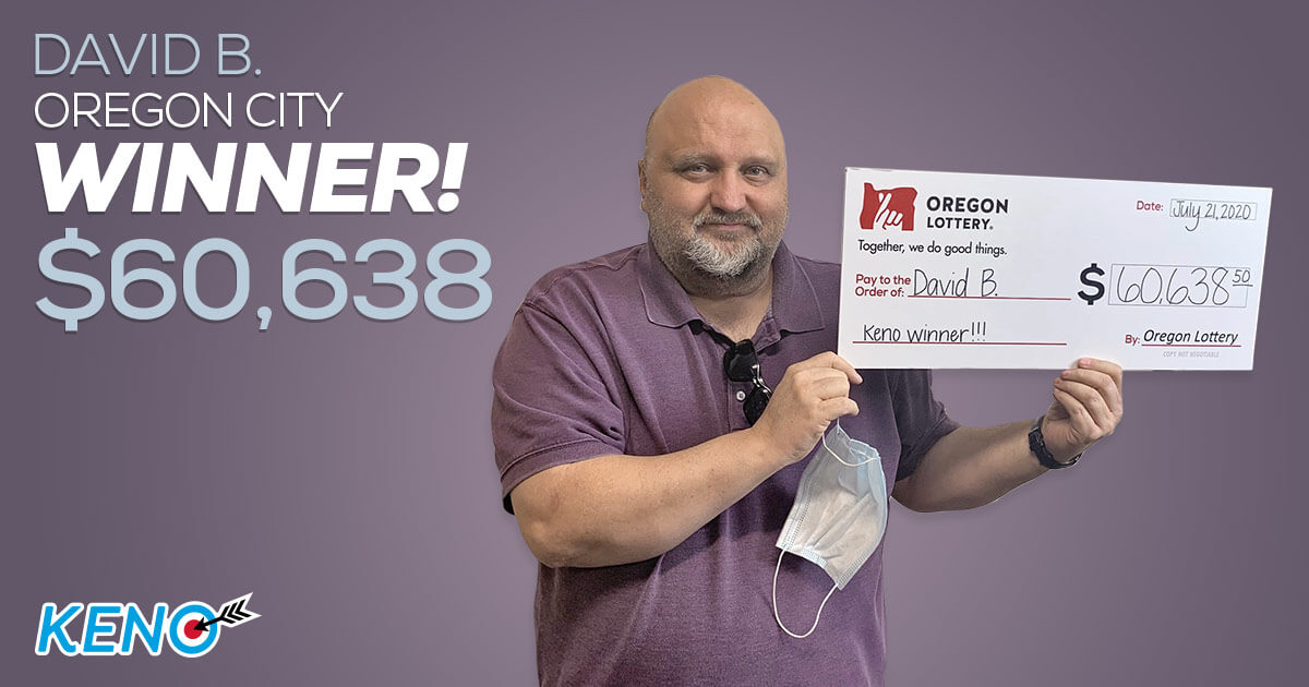 David B., Oregon City Keno 8-spot Winner | Oregon Lottery