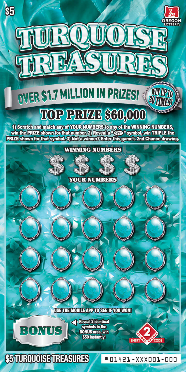 Turquoise Treasures - Lottery Scratch Tickets | Oregon Lottery