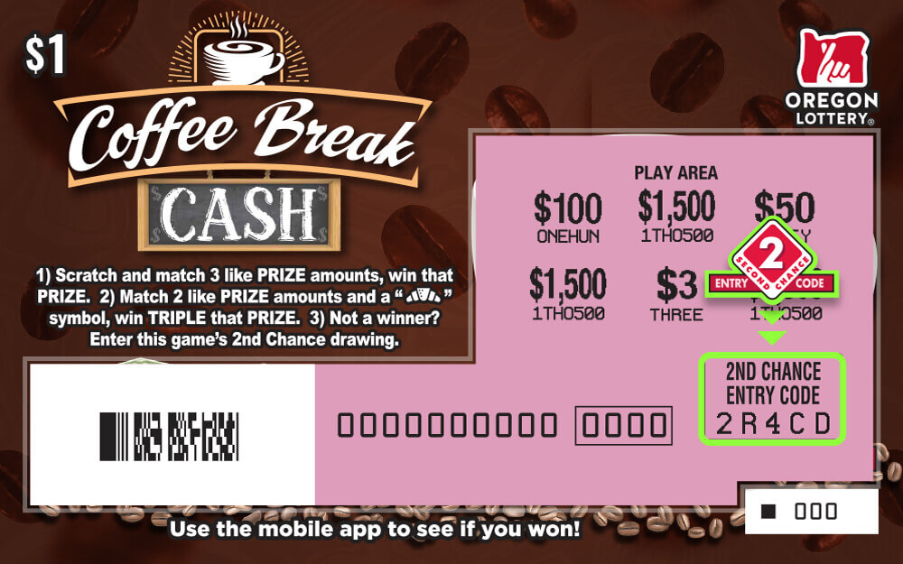 Coffee Break Cash - Lottery Scratch Tickets | Oregon Lottery