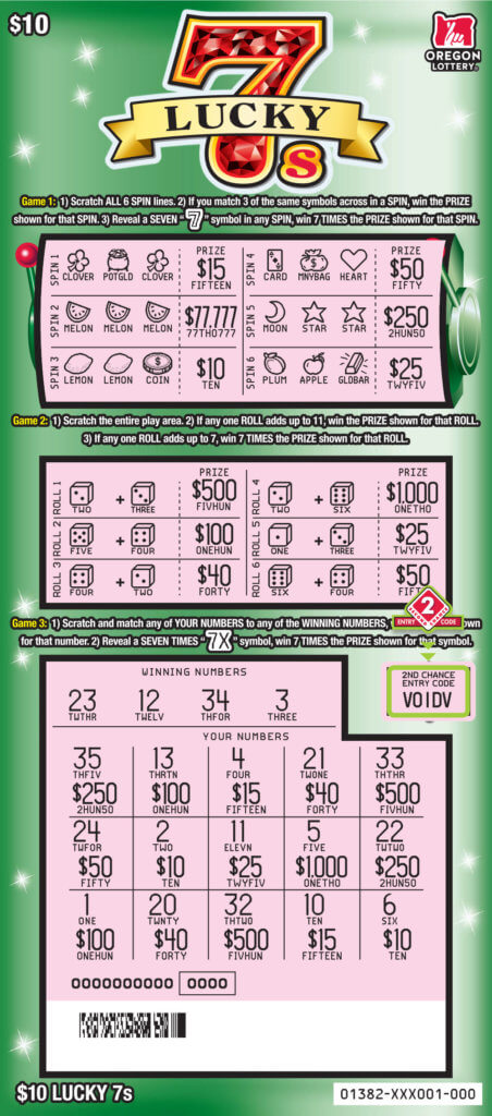 Lucky Sevens- Lottery Scratch Tickets | Oregon Lottery