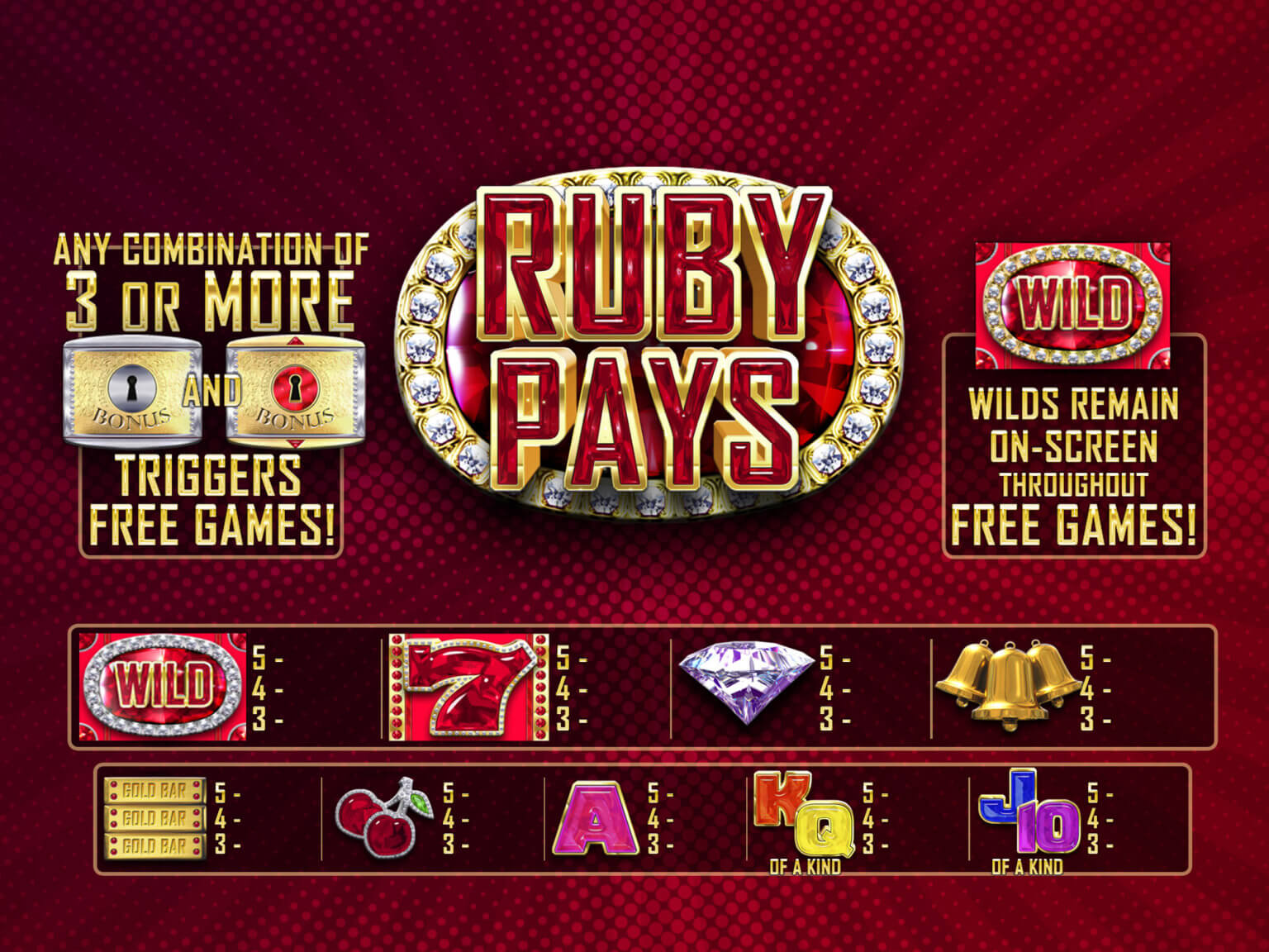 Ruby Pays – Video Lottery | Video Poker, Line Games and More