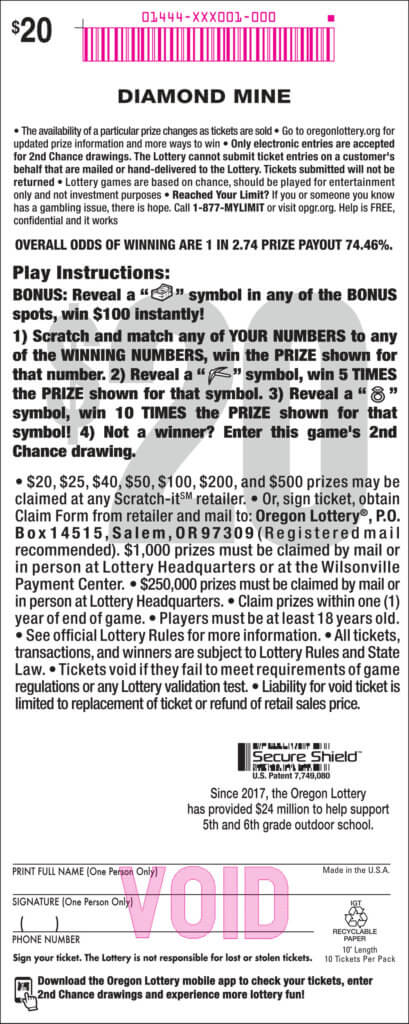 Diamond Mine – Lottery Scratch Tickets | Oregon Lottery