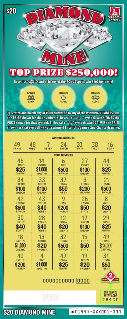 Diamond Mine – Lottery Scratch Tickets | Oregon Lottery