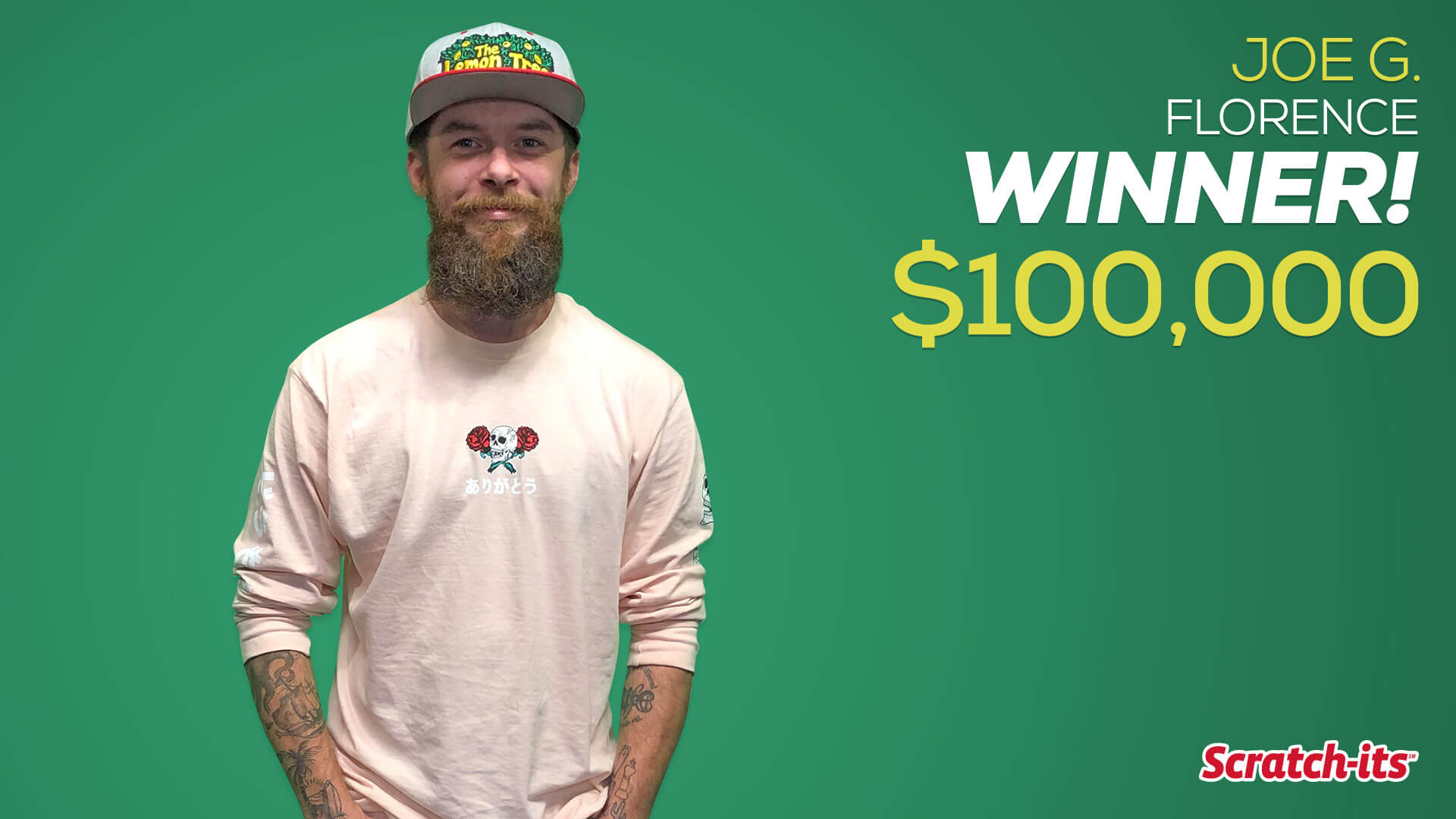 Joe G., Florence Scratch-it Winner - Oregon Lottery