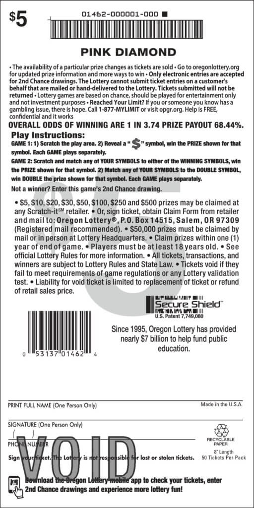 Pink Diamond - Lottery Scratch Tickets | Oregon Lottery