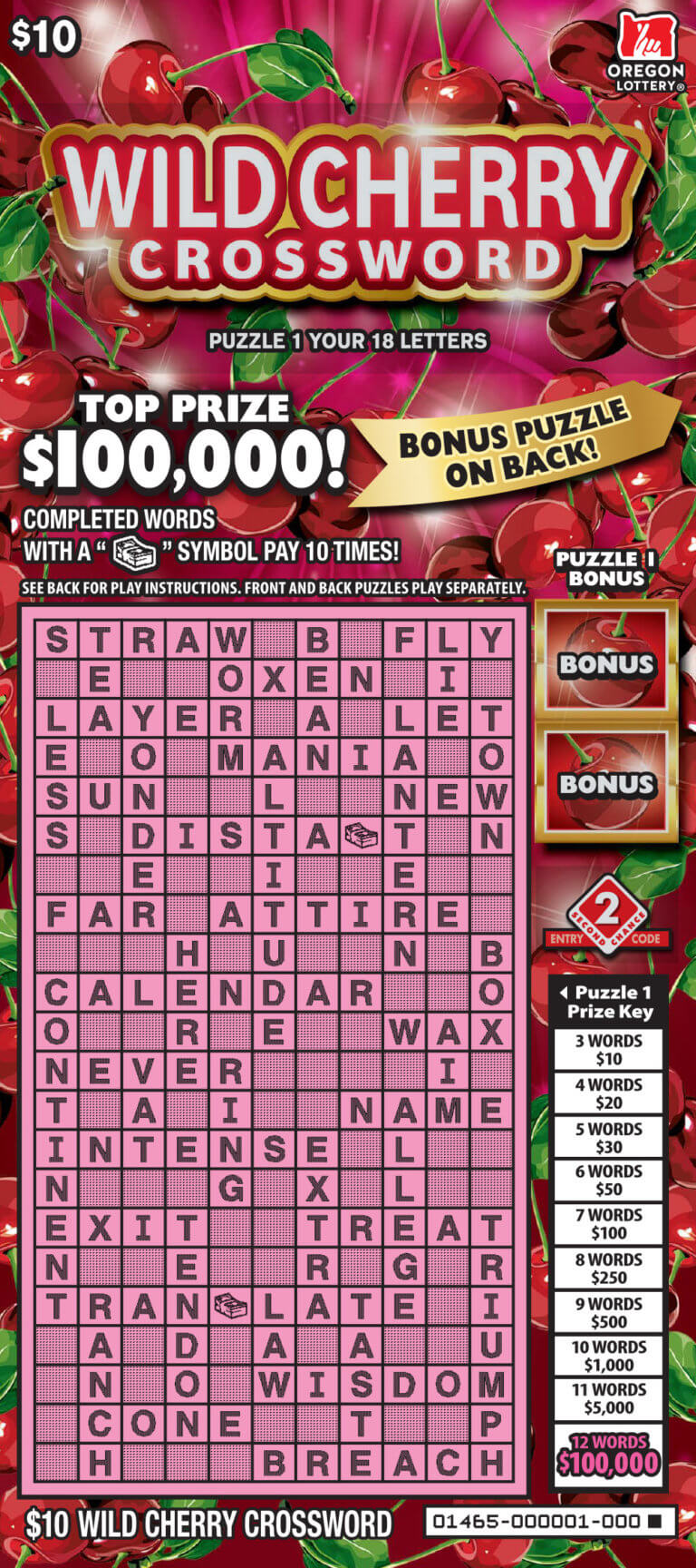 Wild Cherry Crossword – Lottery Scratch Tickets | Oregon Lottery