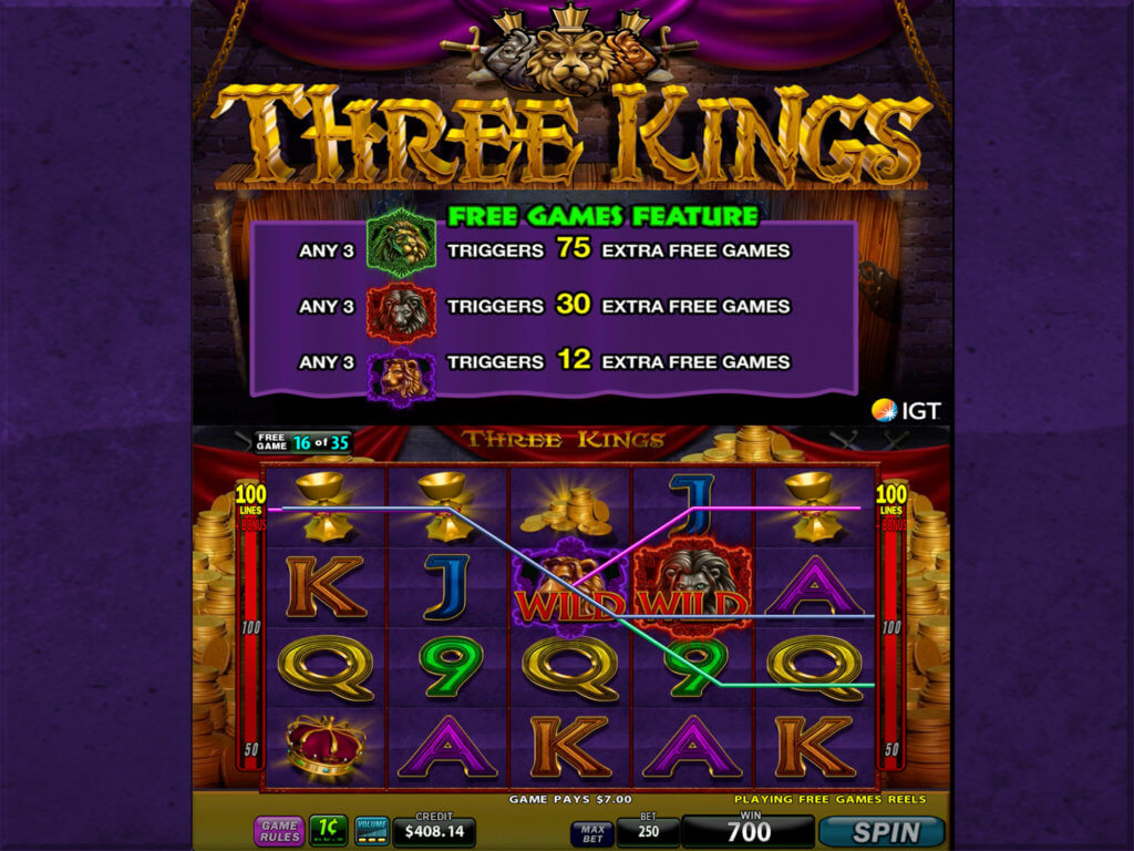 Three Kings – Video Lottery | Video Poker, Line Games and More