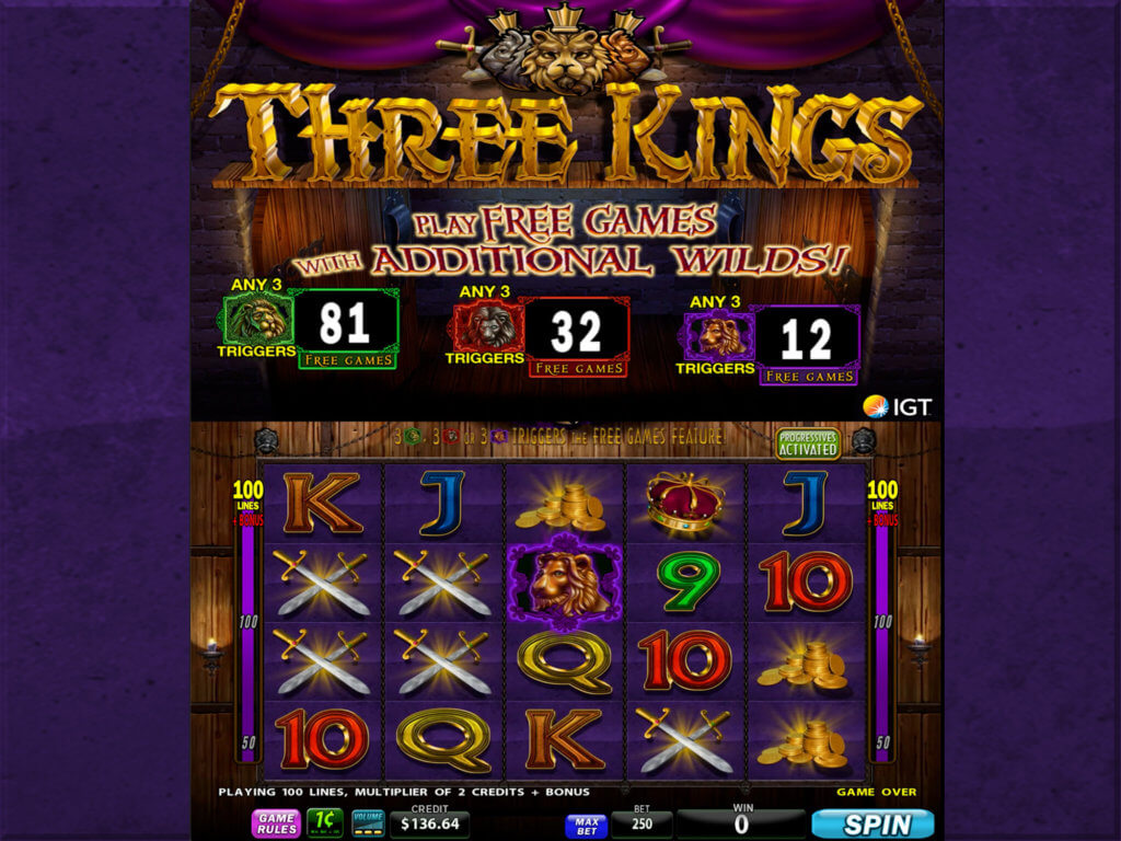 Three Kings – Video Lottery | Video Poker, Line Games and More