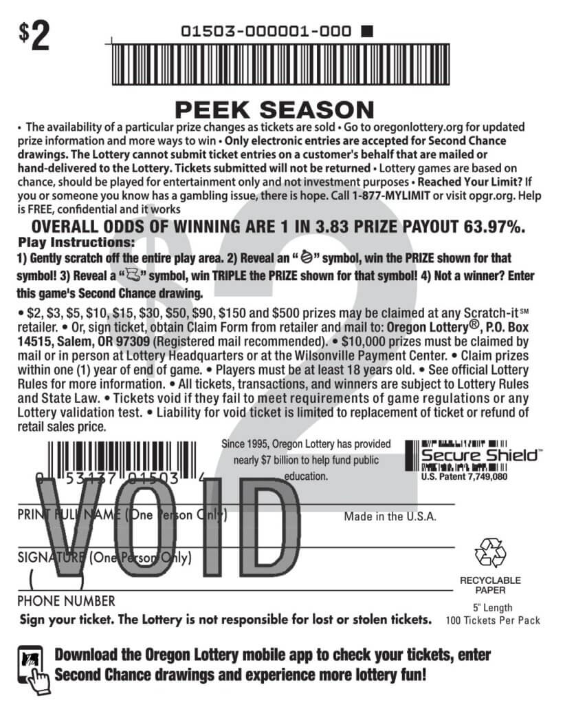 Peek Season – Lottery Scratch Tickets | Oregon Lottery