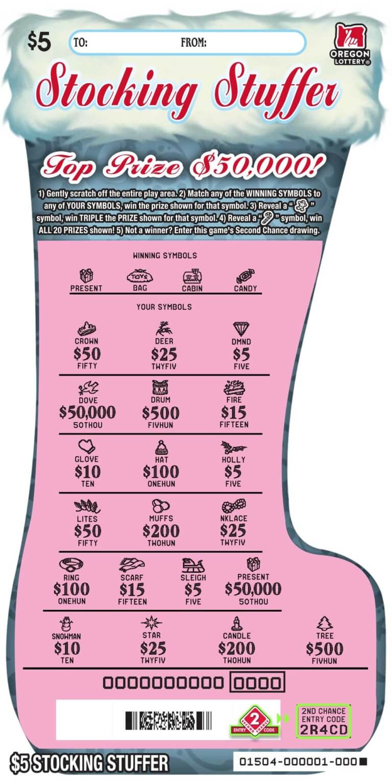 Stocking Stuffer – Lottery Scratch Tickets | Oregon Lottery