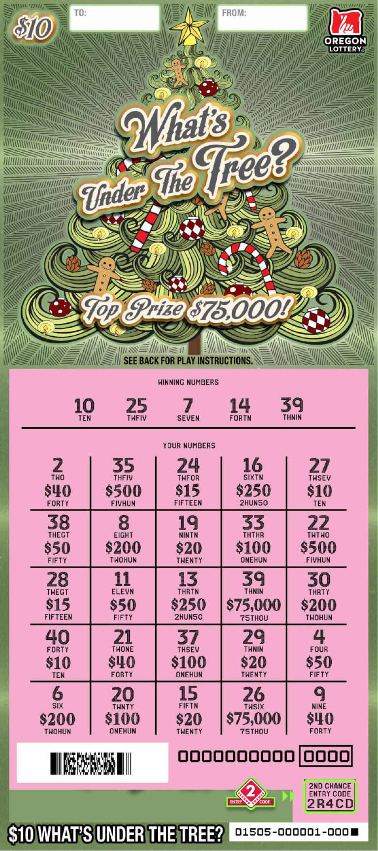 What's Under the Tree – Lottery Scratch Tickets | Oregon Lottery