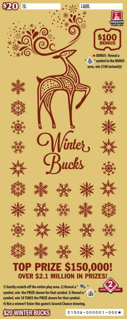 Winter Bucks – Lottery Scratch Tickets | Oregon Lottery