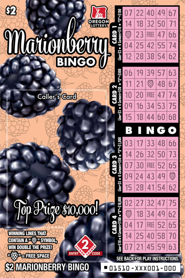 Marionberry Bingo - Lottery Scratch Tickets | Oregon Lottery