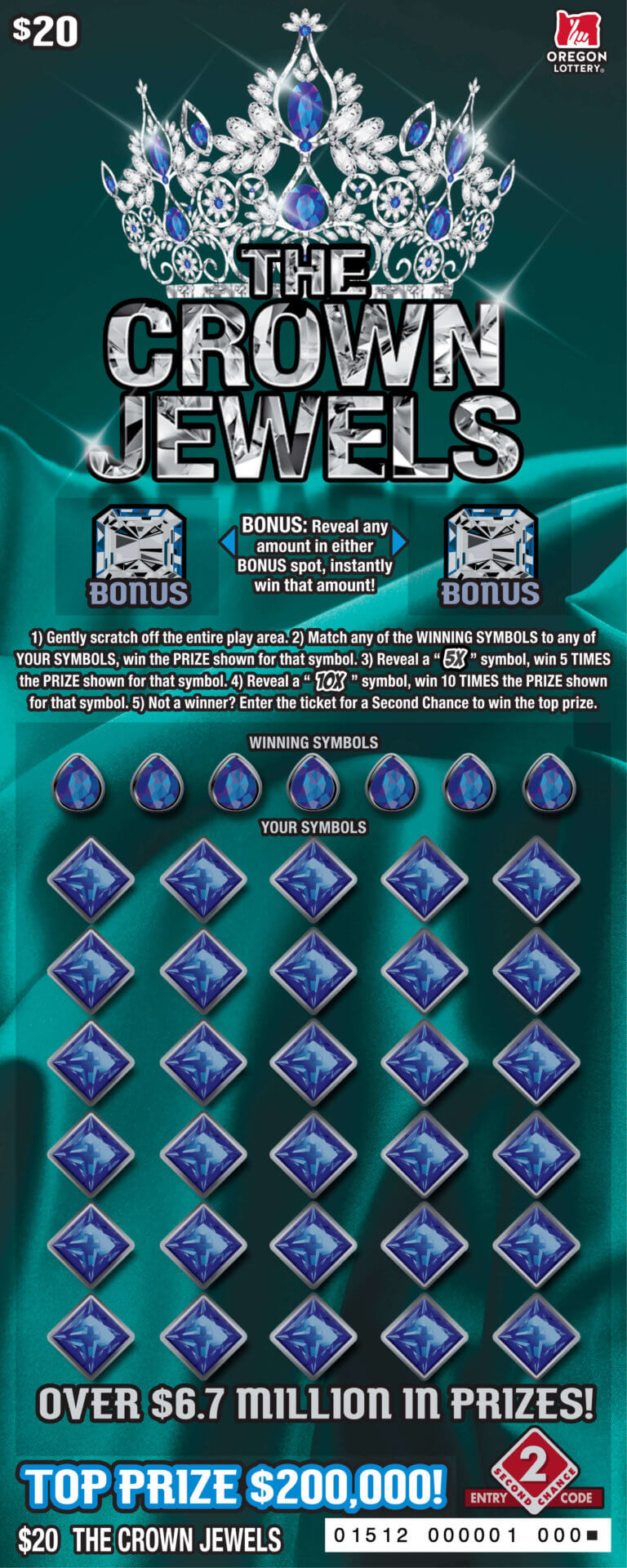 The Crown Jewels – Lottery Scratch Tickets | Oregon Lottery