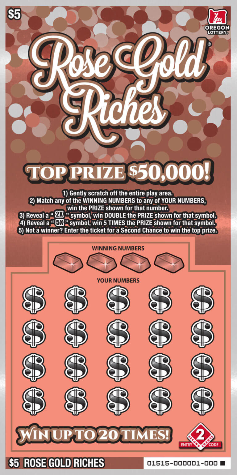 Rose Gold Riches - Lottery Scratch Tickets | Oregon Lottery