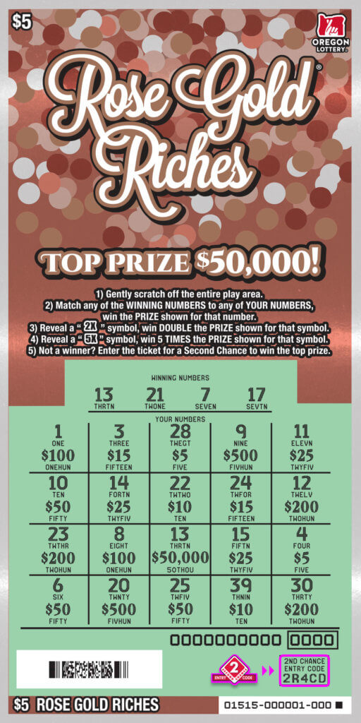 Rose Gold Riches - Lottery Scratch Tickets | Oregon Lottery