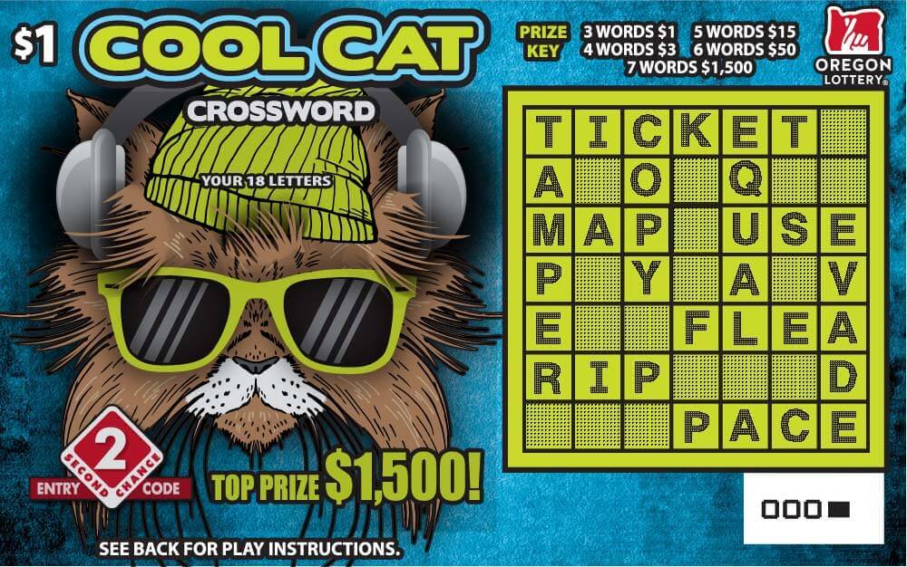 Cool Cat Crossword – Lottery Scratch Tickets | Oregon Lottery