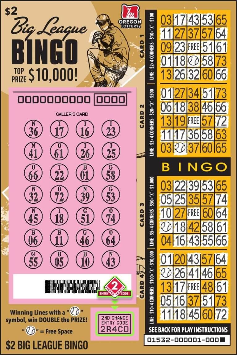 Big League Bingo - Lottery Scratch Tickets | Oregon Lottery