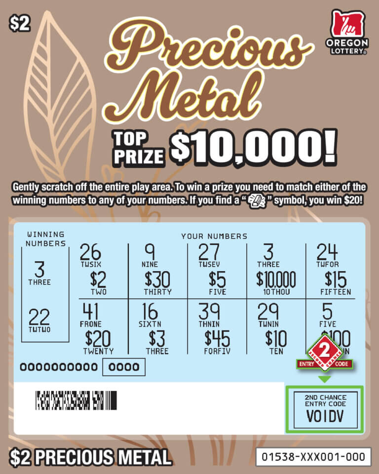 Precious Metal – Lottery Scratch Tickets | Oregon Lottery