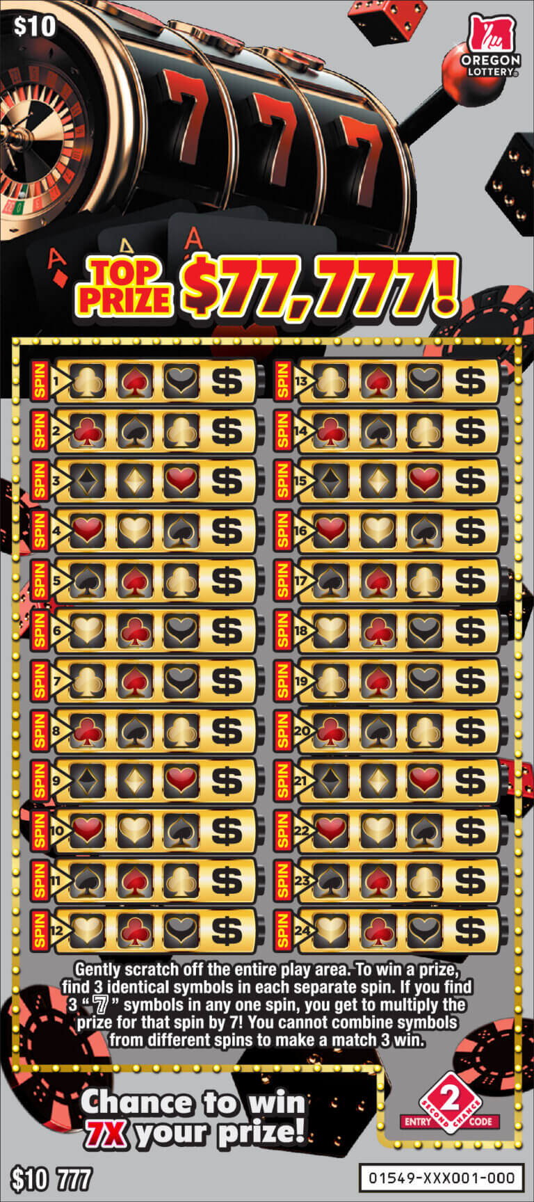 777 - Lottery Scratch Tickets | Oregon Lottery