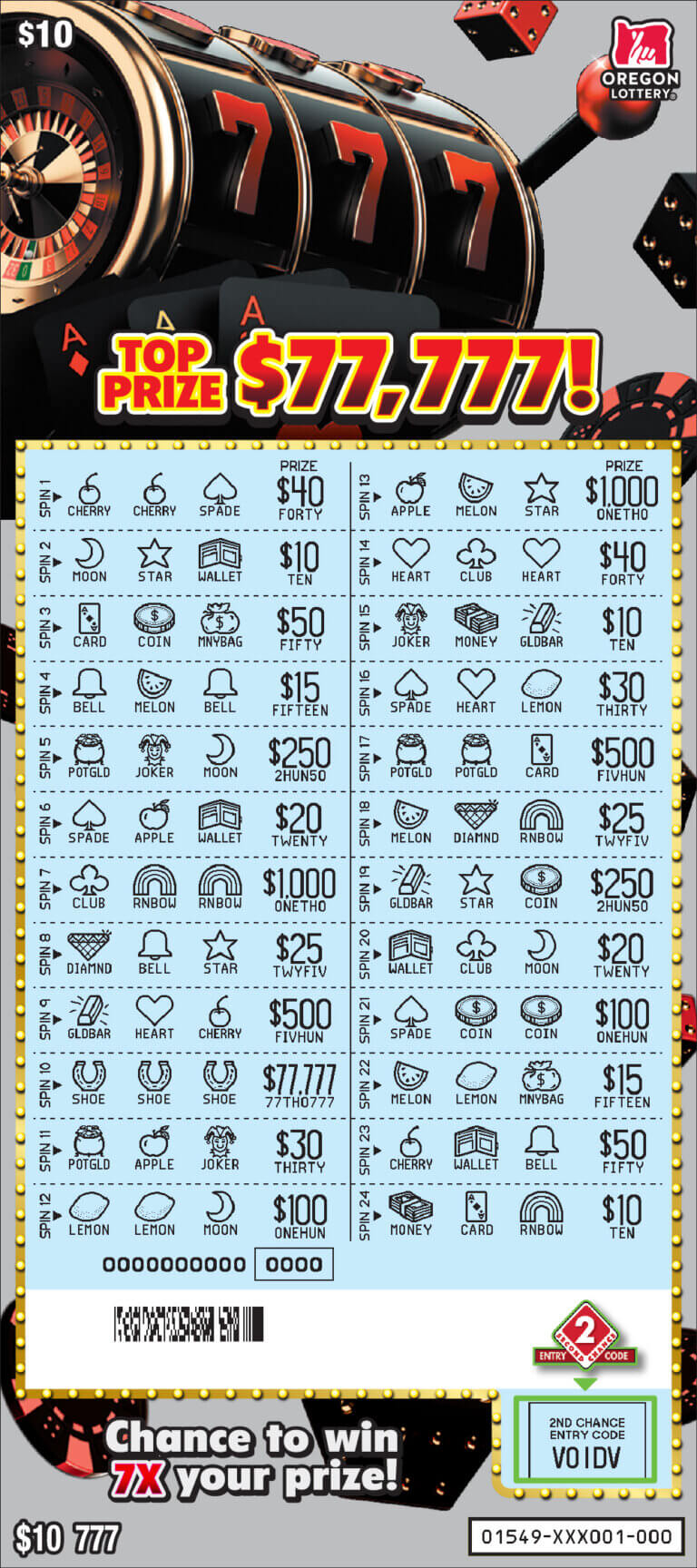 777 - Lottery Scratch Tickets | Oregon Lottery