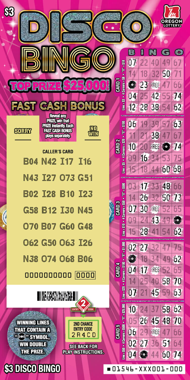 Disco Bingo - Lottery Scratch Tickets | Oregon Lottery
