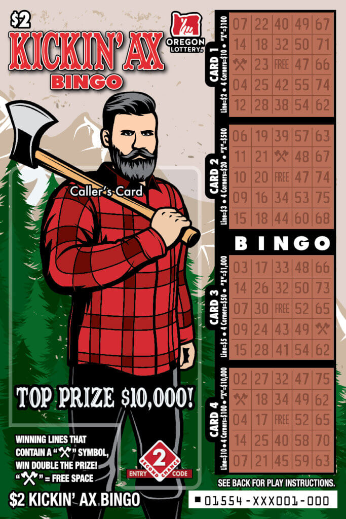 Kickin' Ax Bingo - Lottery Scratch Tickets | Oregon Lottery