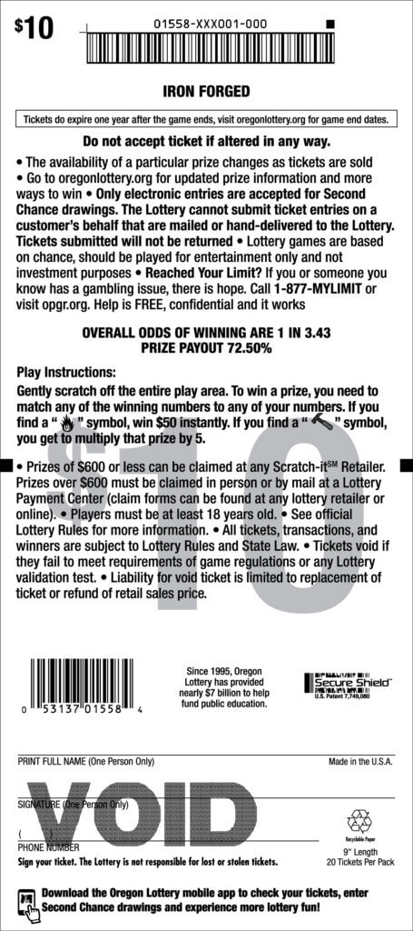 Iron Forged - Lottery Scratch Tickets | Oregon Lottery Iron Forged - Lottery Scratch Tickets | Oregon Lottery