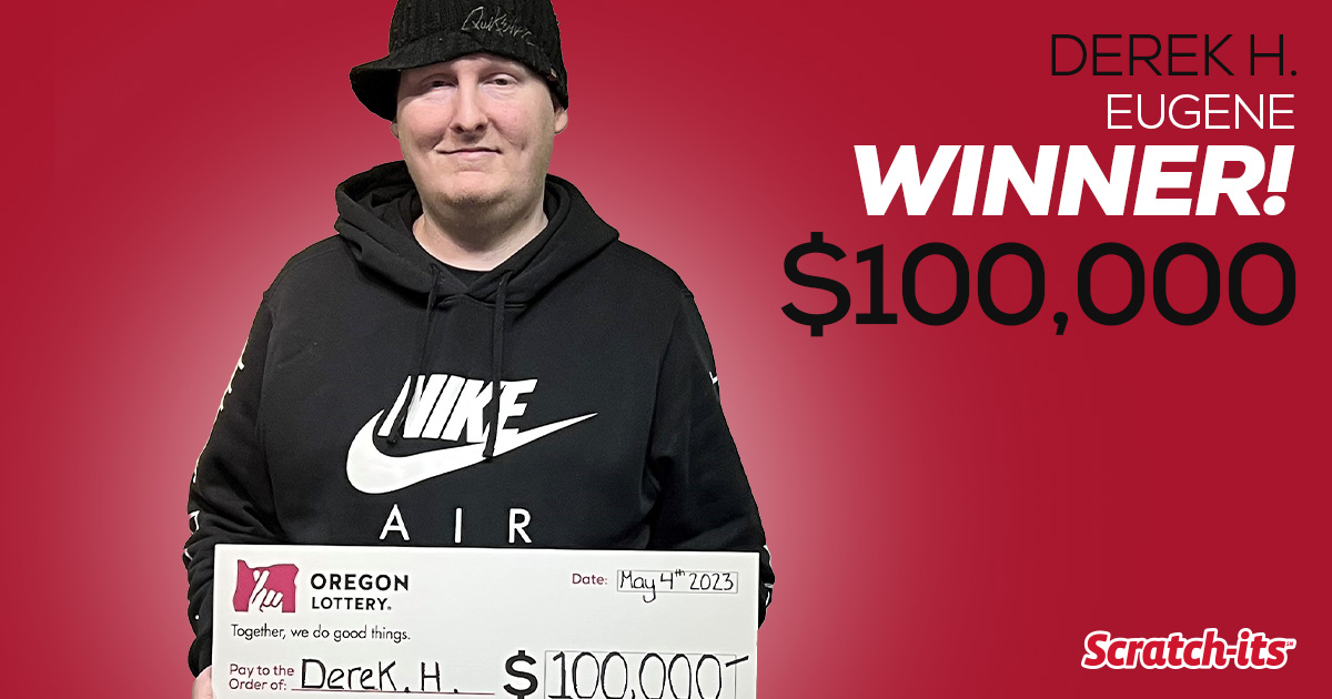 Derek H., Eugene - Scratch-it Winner - Oregon Lottery