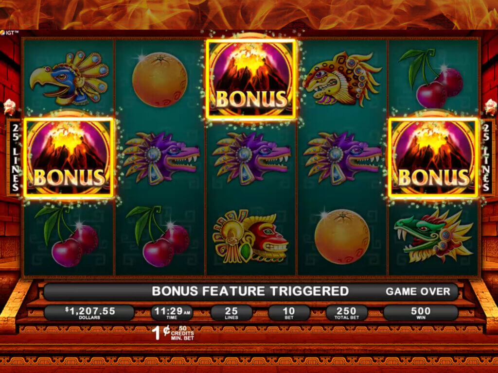 Cash Eruption Temple of Fire – | Video Poker, Line Games & More