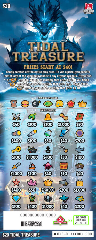Tidal Treasure – Lottery Scratch Tickets | Oregon Lottery