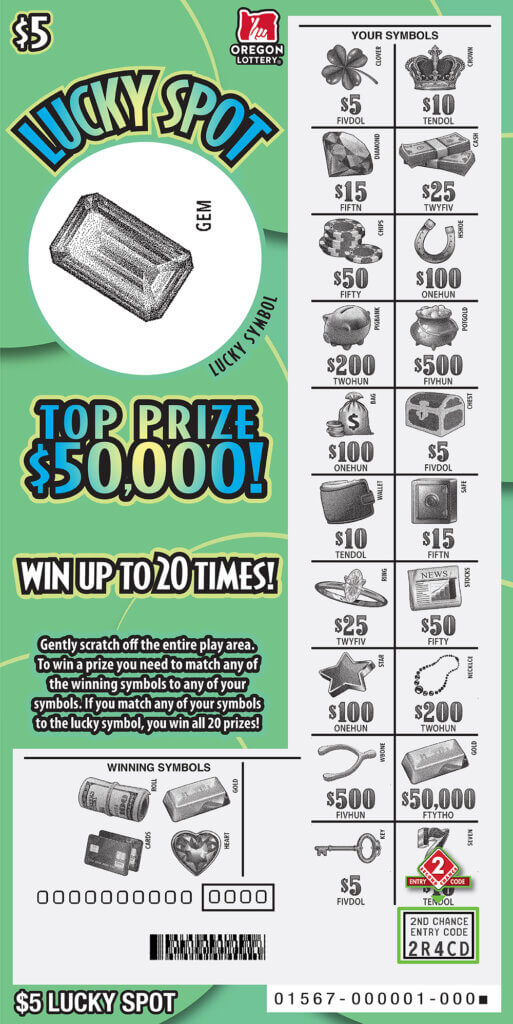 Lucky Spot - Lottery Scratch Tickets | Oregon Lottery