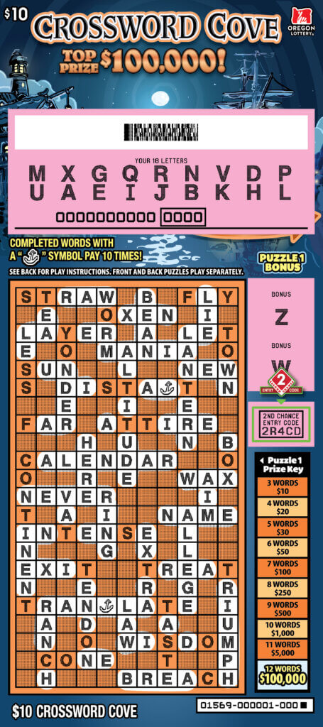 Crossword Cove – Lottery Scratch Tickets | Oregon Lottery