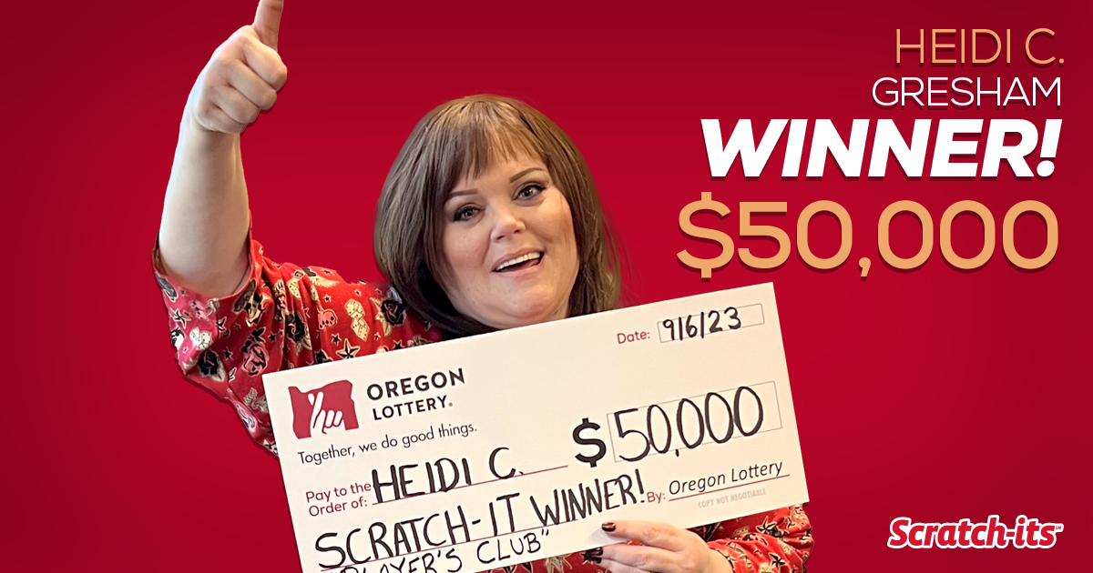 Heidi C., Albany- Scratch-it Winner | Oregon Lottery