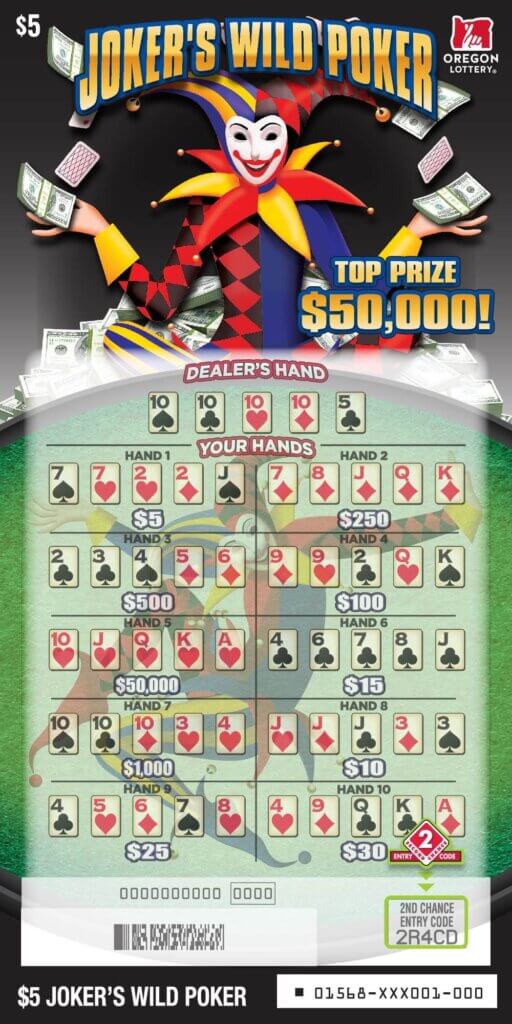 Joker's Wild Poker - Lottery Scratch Tickets | Oregon Lottery