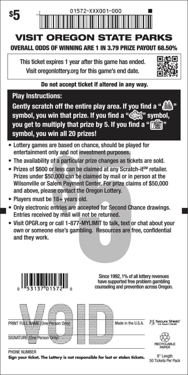 Visit Oregon State Parks – Lottery Scratch Tickets | Oregon Lottery