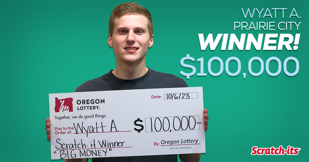 Wyatt A., Prairie City - Scratch-it Winner | Oregon Lottery