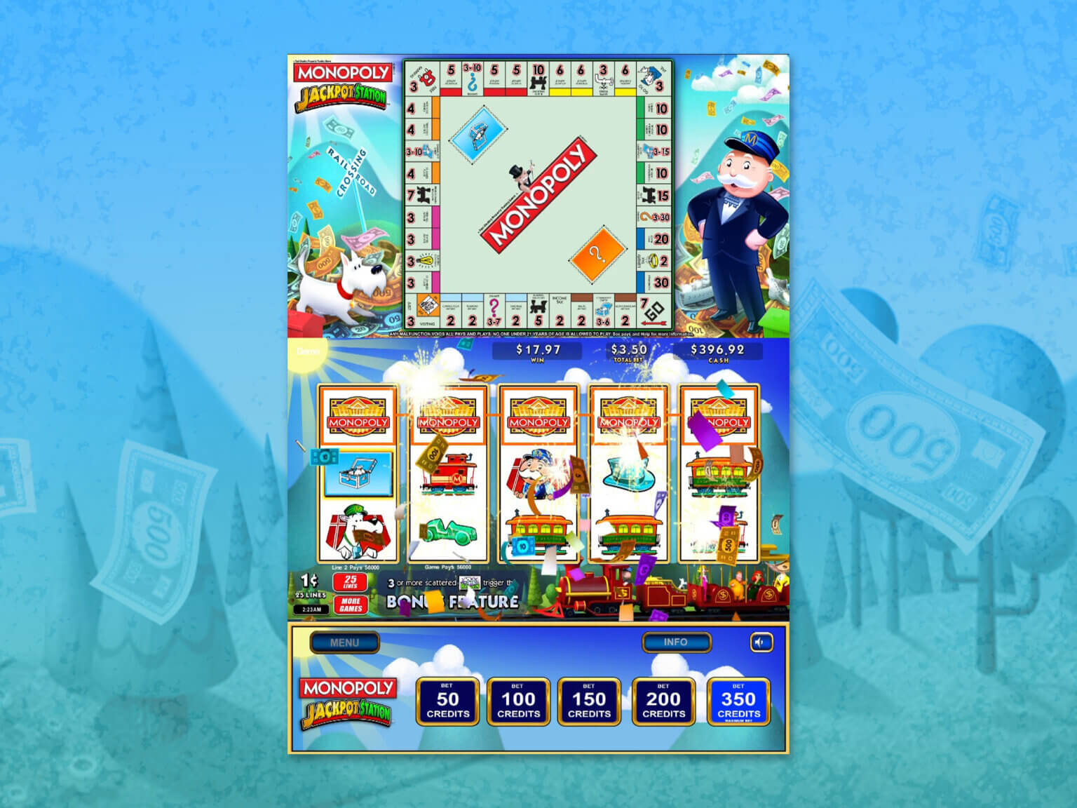 Monopoly Jackpot Station | Video Poker, Line Games and More