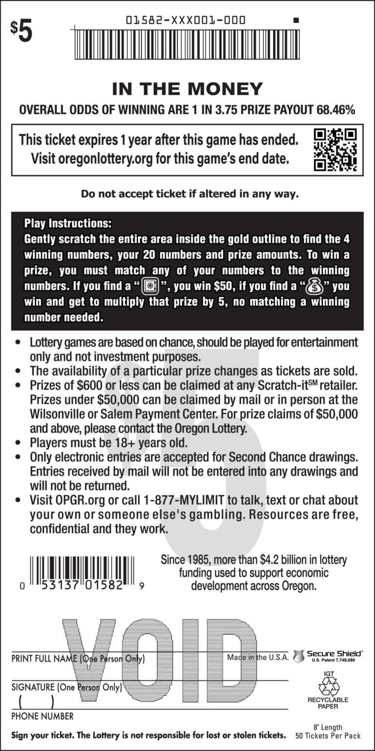 In the Money - Lottery Scratch Tickets | Oregon Lottery