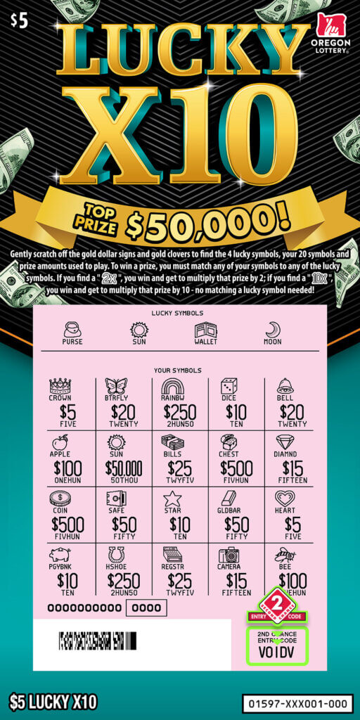 Lucky X10 - Lottery Scratch Tickets | Oregon Lottery