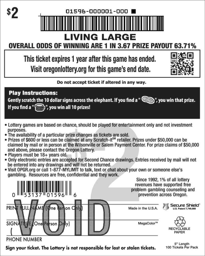 Living Large – Lottery Scratch Tickets | Oregon Lottery