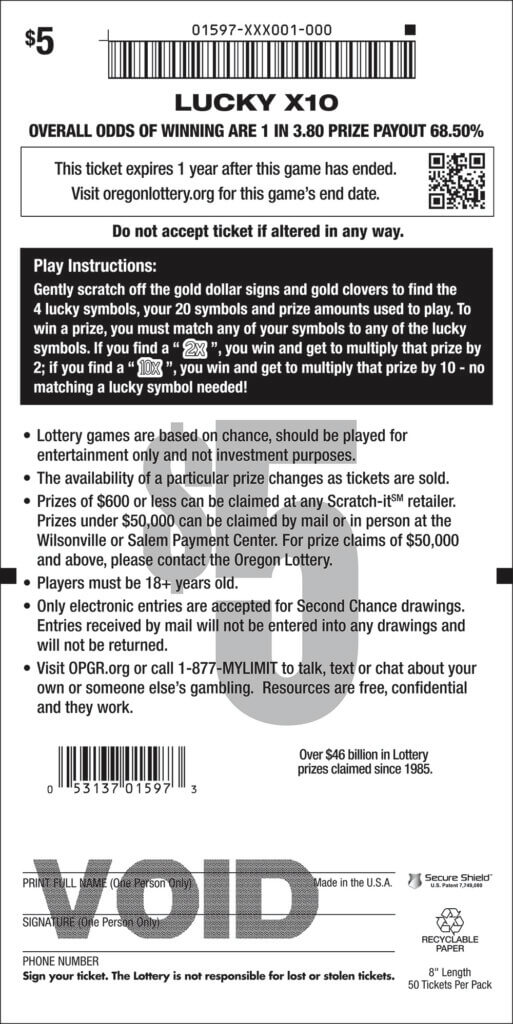 Lucky X10 - Lottery Scratch Tickets | Oregon Lottery