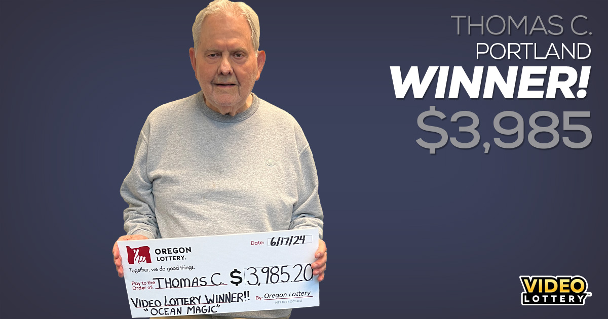 Thomas C. — Video Lottery winner | Oregon Lottery