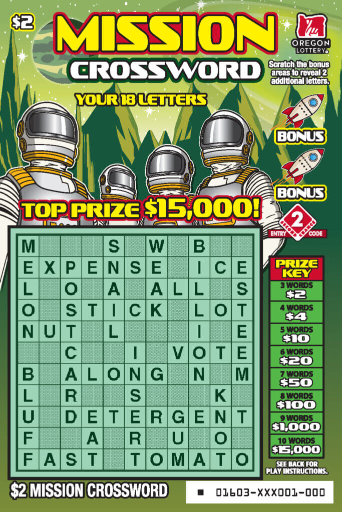 Mission Crossword – Lottery Scratch Tickets | Oregon Lottery