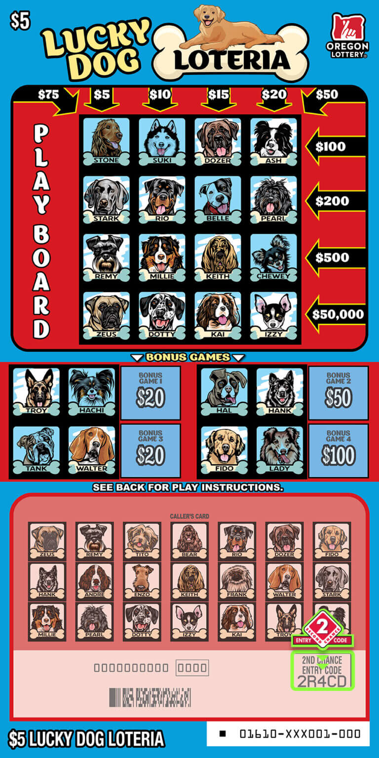Lucky Dog Loteria - Lottery Scratch-its | Oregon Lottery